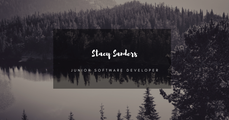 Stacy Sanders | Software Developer